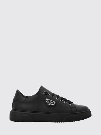Philipp Plein Low-Top Sneakers aus Glattleder mit appliziertem Seitenlogo