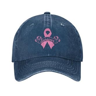 Generic Survivante du Cancer du Sein Homme Femme Casquette Trucker R&eacute;tro Ancien Casquette De Baseball L&eacute;ger Chapeau De Cowboy pour Sport Voyage Running