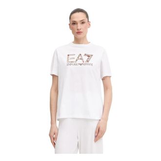 Emporio Armani Logo T-Shirt - - Tops - Damen - Wei&szlig; - M