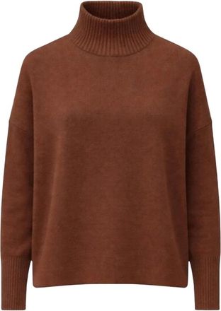 2-Biz Femme, Pulls, Brun, Taille: 42/44 FR Col roul&eacute;s