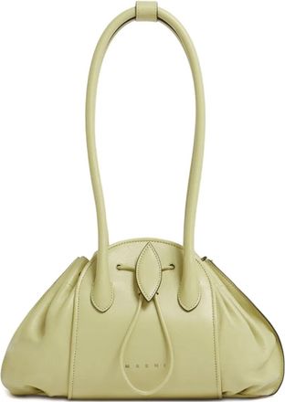 Marni cabas en cuir souple Shopper - Vert