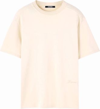 Jacquemus Homme, Tops, Beige, Taille: XL Le T-shirt