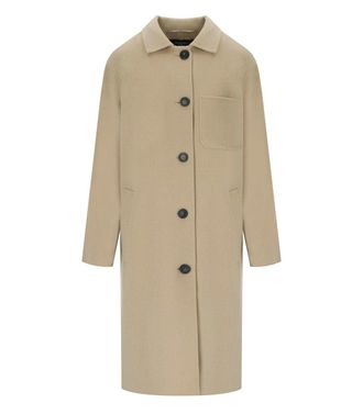 Weekend by Max Mara MANTEAU &Agrave; SIMPLE BOUTONNAGE ZENONE BEIGE MAX MARA WEEKEND