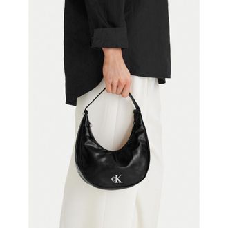 Calvin Klein Handtasche Calvin Klein Buckle Small Bag LV04F3513G Schwarz