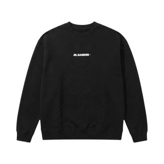 Jil Sander Sweatshirt aus Baumwoll-Jersey mit Logo-Print - - Sweatshirts & Hoodies - Herren - Schwarzk - M