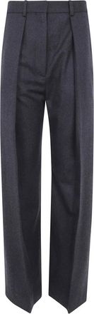 Victoria Beckham Femme, Pantalons, Gris, Taille: 34 FR Straight Pantalons