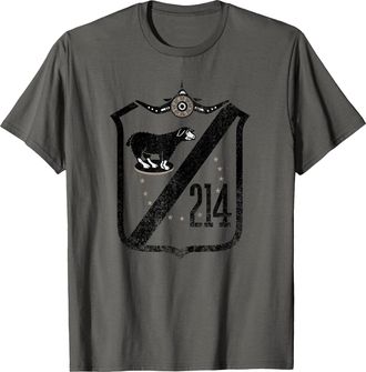 The Salty Veteran VMA 214 Black Sheep Squadron Patch aus dem Zweiten Weltkrieg, Vintage-Stil, Schwarz T-Shirt