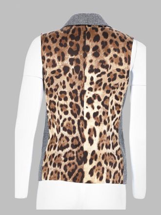Dolce & Gabbana Prince of Wales Check Flannel Vest - Gray