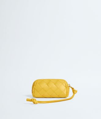 Bottega Veneta Micro pochette Intrecciato - Jaune - Femme - Unisex