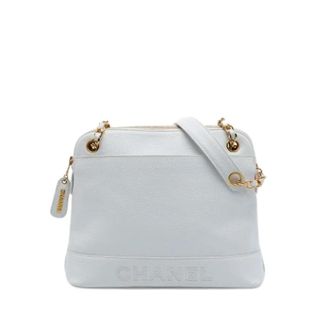 Chanel Pre-owned Vintage Caviar Leder Schultertasche - - Pre-owned - Damen - Wei&szlig; - ONE SIZE