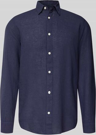 Only & Sons Slim Fit Freizeithemd aus Baumwoll-Leinen-Mix Modell CAIDENLS SOLID