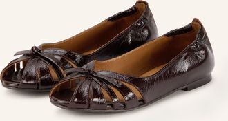 Billi Bi Billi Bi Lack-Ballerinas braun