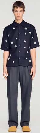 Sandro Chemise fluide imprim&eacute; fleur