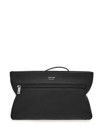 Ferragamo sac à bandoulière en cuir - Noir