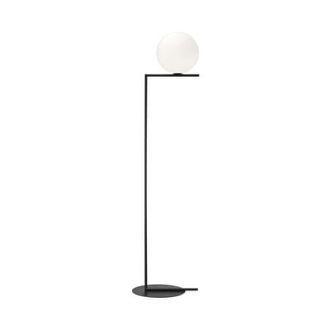 FLOS Lampadaire IC - Noir - Acier verni - Designer Michael Anastassiades