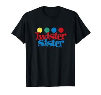 Twister Vintage Retro Twister Sister Classic Game Logo T-Shirt