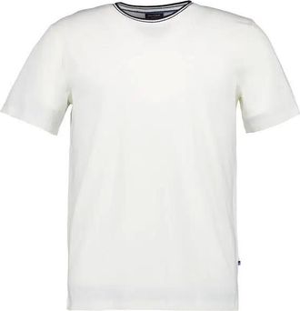 Olymp Herren T-Shirt beige Baumwolle-Leinen