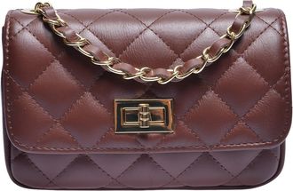 Luisa Vannini Kastanienbraun Rindsledertasche