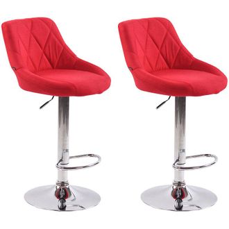 Clp 2 pcs r&eacute;gl&eacute;s sur Willy et chaises r&eacute;glables avec des reproches de pied de diff&eacute;rentes couleurs Couleur : Rouge