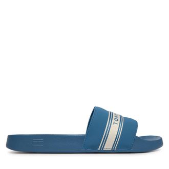Tommy Hilfiger Pantoletten Tommy Hilfiger Logo Tape Webbing FW0FW09359 Blau