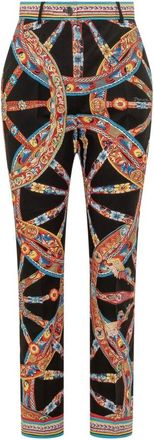 Dolce & Gabbana Femme, Pantalons, Multicolore, Taille: 38 FR Pantalon droit cropped