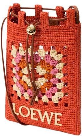 Loewe Paulas Ibiza - Drawstring pocket en cuir de veau classique et raphia