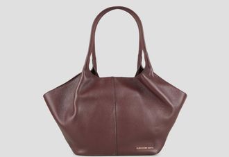 Alexander Smith Rachel Medium shoulder bag in bordeaux tumbled leather