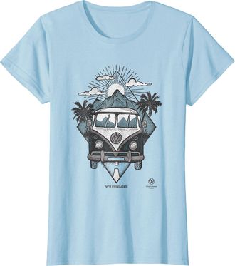 Volkswagen Typ 2 T1 Campervan Mountain Holiday Adventure T-Shirt