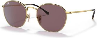 Ray-Ban Rob Sonnenbrillen Arista Gold Fassung Violett Glas Polarisiert 54-20