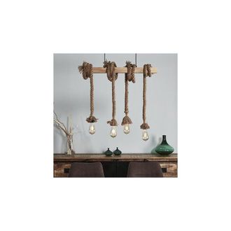 Les Tendances Les Tendances - Suspension 71x15x9,5 cm en bois naturel