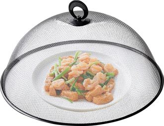 Generico Abdeckung f&uuml;r Lebensmittelzelte, Obstkuppel, 35 x 35 x 14,5 cm, faltbarer Fliegenschutzkorb, wiederverwendbar, feinmaschig, langlebig, Abdeckung