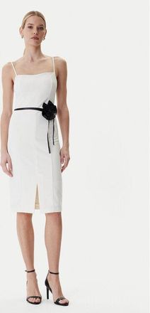Guess Coctailkleid W6RK0G KC9O0 &Eacute;cru Regular Fit