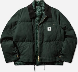 sacai Men s Carhartt WIP Duck Puffer Jacket Green