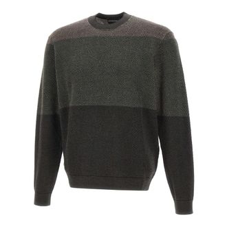 Emporio Armani Rundhalspullover - - Knitwear - Herren - Gr&uuml;n - L