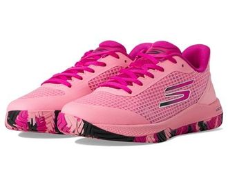 Skechers Baskets Go Train Arch Fit Viper Court-Pickleball pour Femme, Rose, 38.5 EU