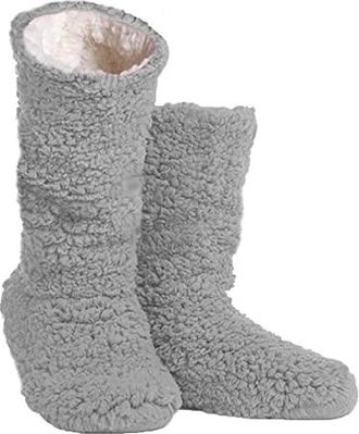 TOSKATOK LADIES GIRLS COSY WARM MICROFIBRE FLEECE BOOT SLIPPERS-2