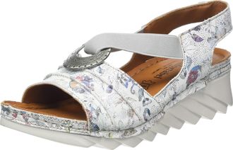 Comfortabel Damen 710086-03 Sandale mit Absatz, Weiß, 36 EU Weit