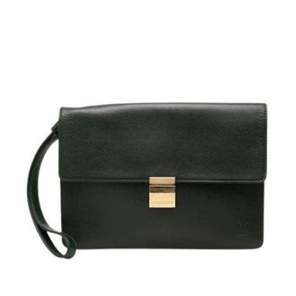 Louis Vuitton Pre-owned Selenga Clutch - Femme - Pre-owned - Vert - Taille: ONE Size