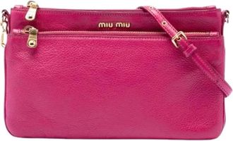 Miu Miu Sac bandouli&egrave;re Pre-owned - Femme - Pre-owned - Rose - Taille: ONE Size