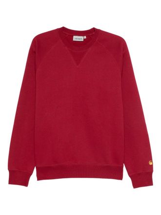 Carhartt Work in Progress sweat &agrave; logo Chase - Rouge