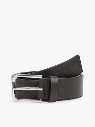 Tommy Hilfiger Ceinture Austin en cuir &agrave; logo gaufr&eacute;