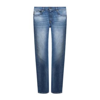 Versace Homme, Jeans, Bleu, Taille: W32 Jeans en denim avec logo en coton