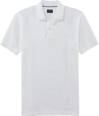 Olymp Herren Polo-Shirt Kurzarm Casual.Wirk,Pikee,984 Casual Circular Knit Regular fit,99 Weiss 00,3XL