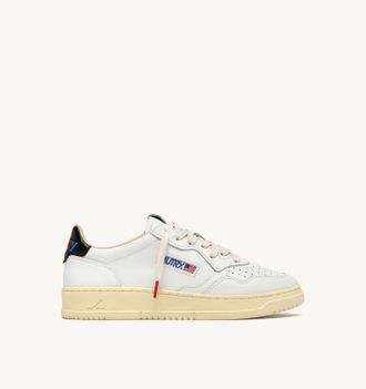 Autry BASKETS MEDALIST LOW EN CUIR BLANC ET NOIR