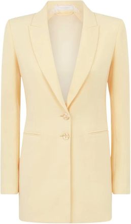 Patrizia Pepe Femme, Vestes, Jaune, Taille: 36 FR Giacca