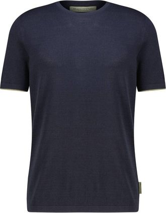 Marc O'Polo Herren Feinstrick-T-Shirt aus Bio-Baumwolle Regular Fit