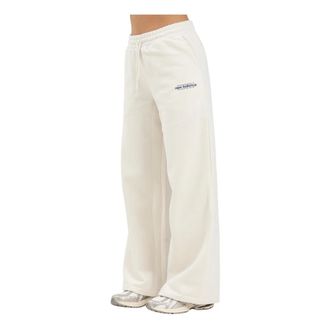 New Balance Femme, Pantalons, Beige, Taille: 40 FR Pantalon Large Molleton R&eacute;invent&eacute;