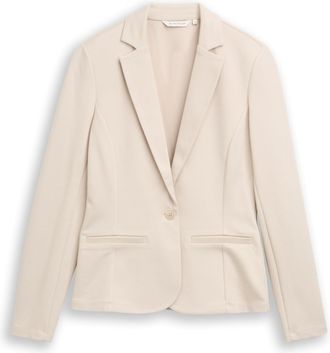 Tom Tailor Damen 1044580 Regular Fit Twill Blazer, 39316-Sand Stone Structure, 3XL