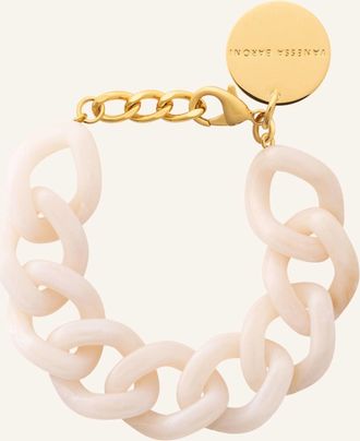 Vanessa Baroni Vanessa Baroni Armb&auml;nder Flat Chain Bracelet Latte Marble By Glambou gold