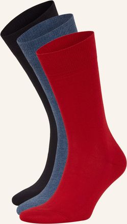 Falke 3er-Pack Str&uuml;mpfe Family schwarz